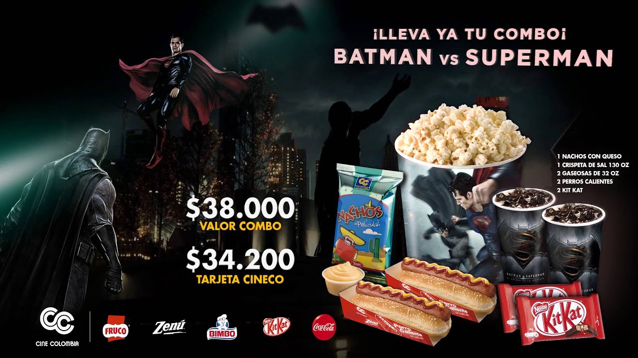 Menu Board | Combo Batman vs Superman - YouTube