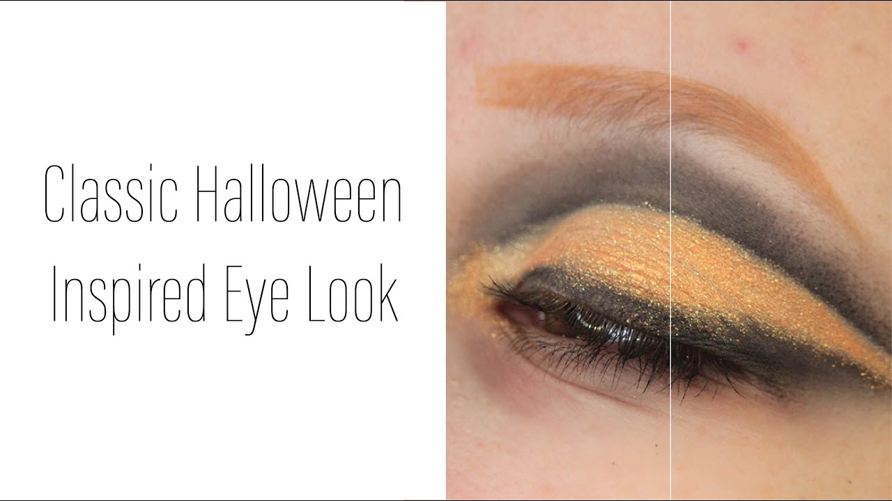 Classic Halloween Inspired Eyeshadow Tutorial - YouTube