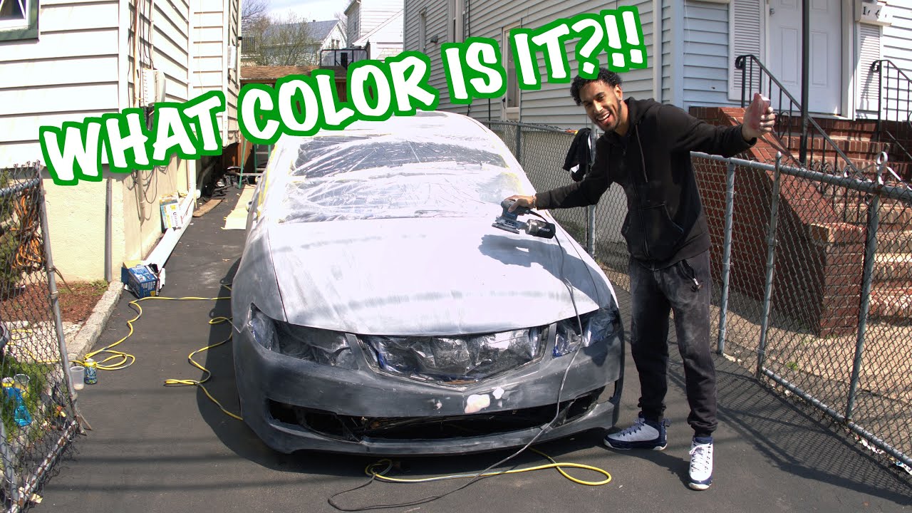 ACURA TSX GETS A DIY PAINT JOB!! - YouTube