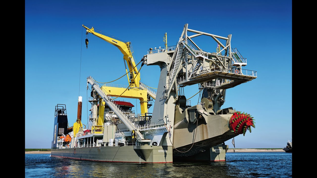 Sea Trials Cutter Suction Dredger Krios - YouTube