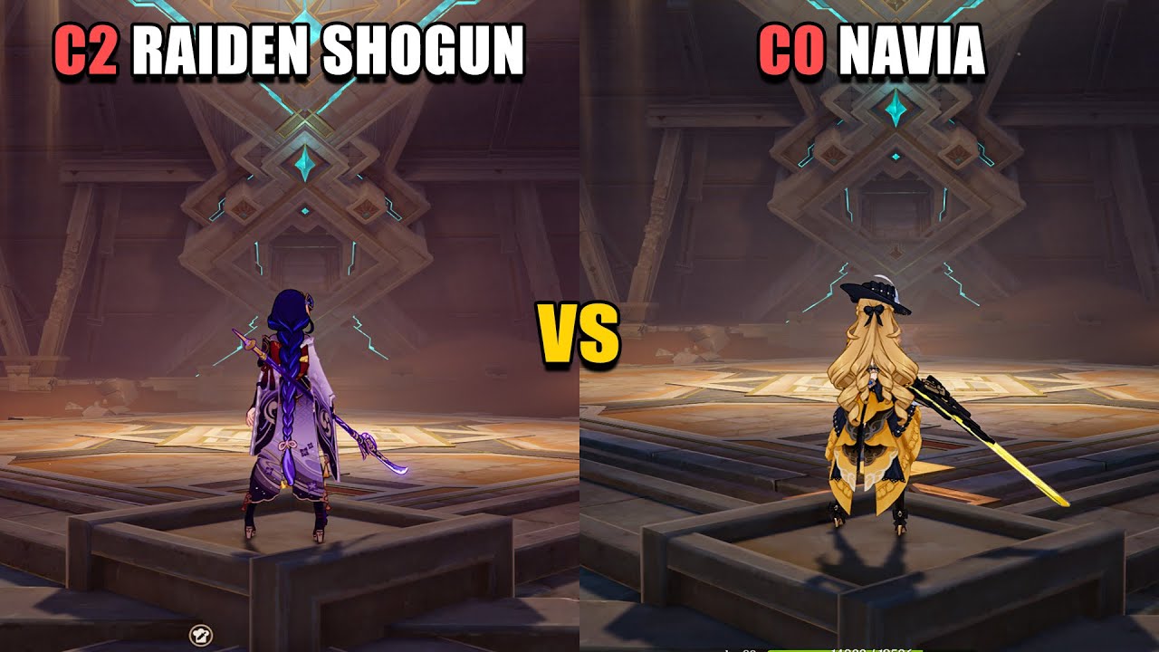 C2 Raiden Shogun vs C0 Navia | Who is the Strongest? - YouTube