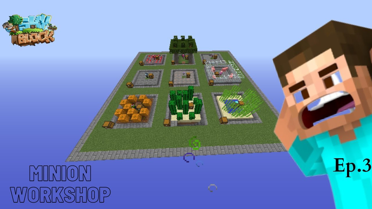 I Made Workshop For My Minions | Hypixel Skyblock | Ep. 3 | - YouTube