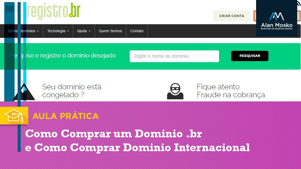 Como Comprar um Dominio .br ou Como Comprar Dominio Internacional ...