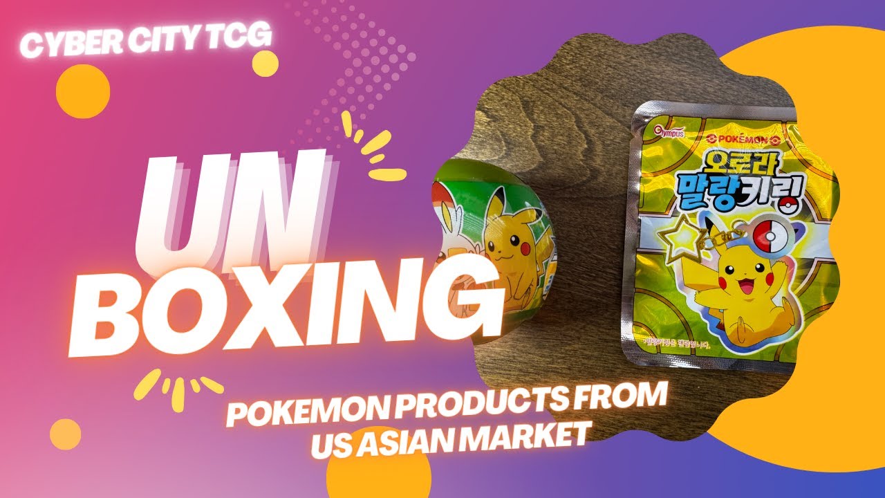 Unboxing Pokémon Products from the Asian Store (Pokémon Aladdin toy and ...