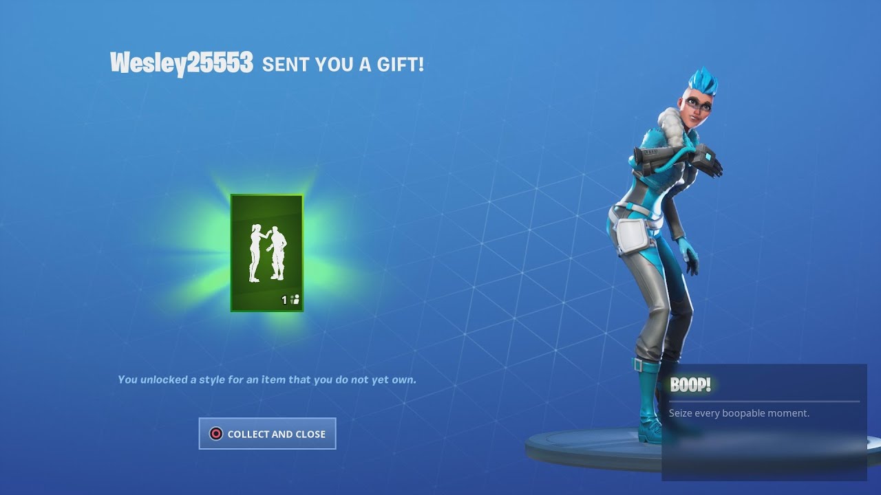 Brand New BOOP Emote In The Item Shop! - YouTube