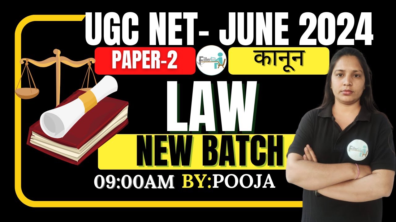 09:00 AM-UGC NET/SET Law Class | UGC NET June 2024 | NET Law Free Class | Law NET Class - YouTube
