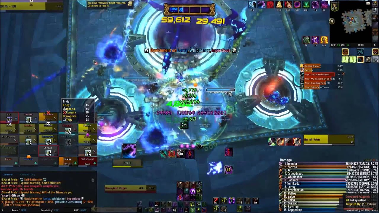 Ignocia VS Sha of Pride 25 HC. Rank 1 Affliction Warlock - YouTube