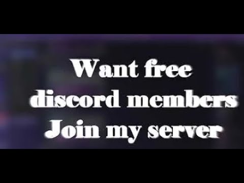 "Free" Discord Members - YouTube