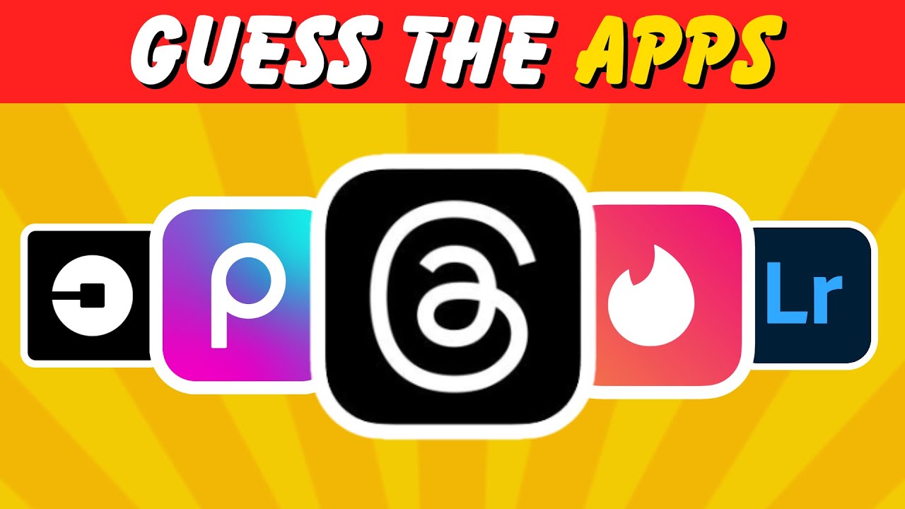 Guess The App By Logo | 30 Apps Quiz - YouTube