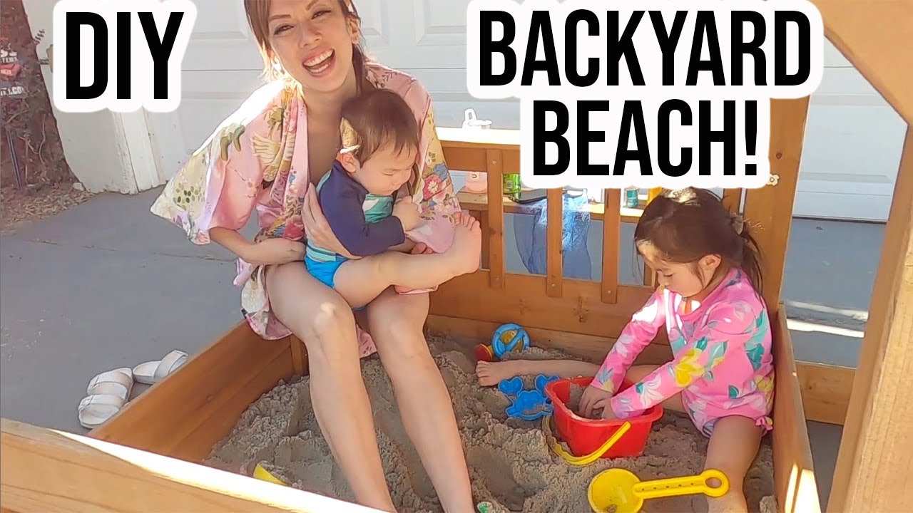DIY Beach in the Backyard! - YouTube