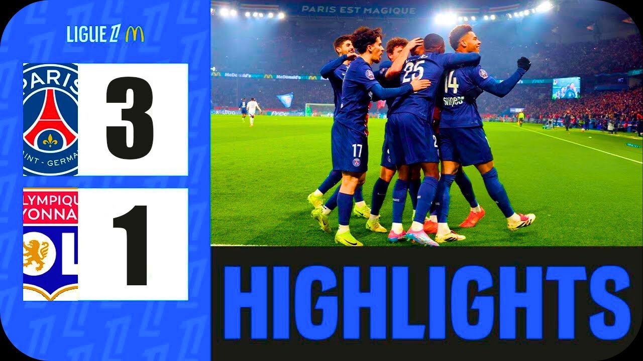 But Vitinha | PSG vs Lyon 3-1 Résumé | Ligue 1 2024-2025 - YouTube