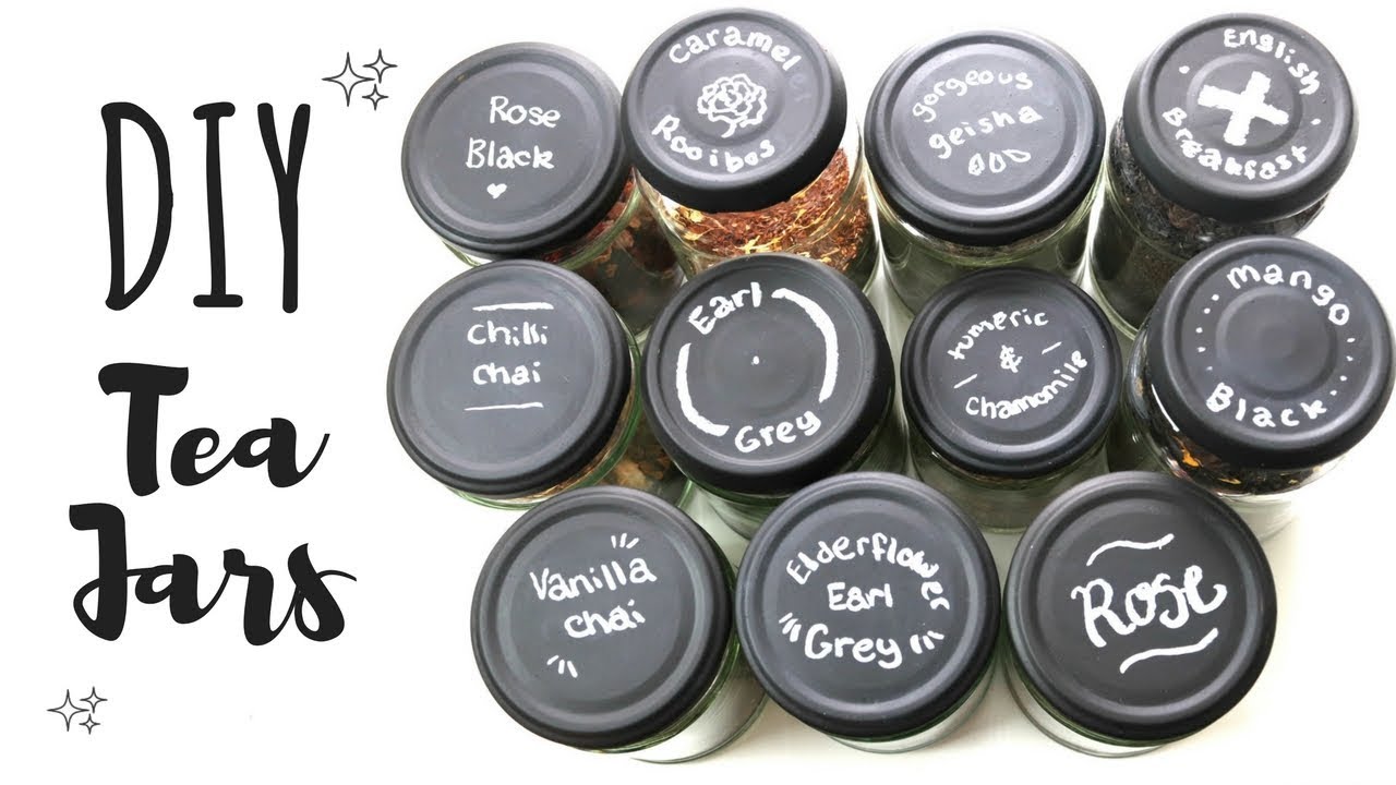 DIY Tea Storage Jars | ThatQuirkyGirl - YouTube