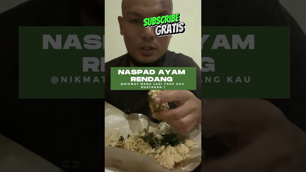 NASPAD AYAM RENDANG BUMBUNYA MERESAP SAMPAI KE NASI 👌 - YouTube