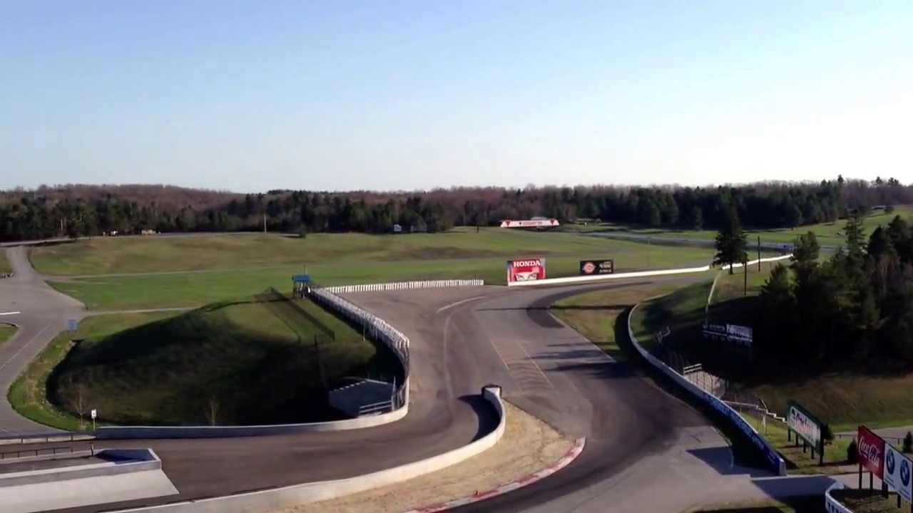 Mosport Canadain Tire Motorsport Park view from the new buildings roof ...