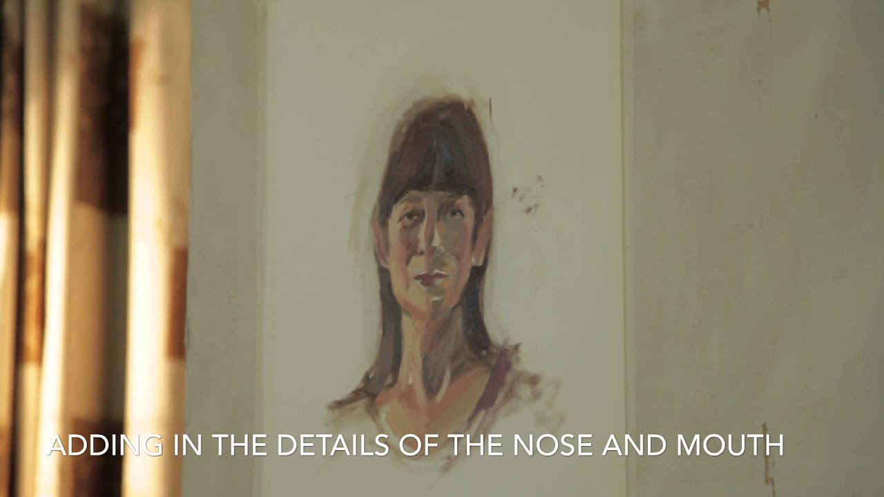 Bucks Open Studios Peter Keegan "Alla Prima" portrait painting - YouTube