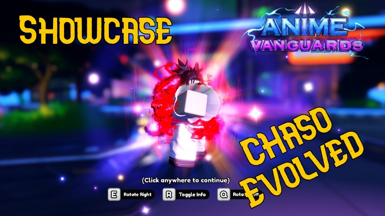 Chaso Evolved Showcase | New Great Bleed Unit In Anime Vanguards! | New ...