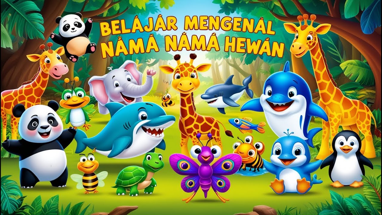 Belajar Mengenal Nama Nama Hewan, Semut, Babi, Tupai, Singa, Hiu, Untuk ...