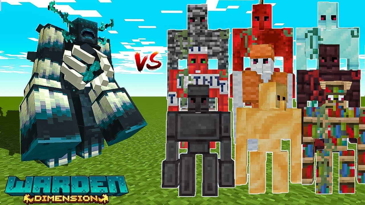 MUTANT WARDEN vs EXTRA GOLEMS (too easy) - YouTube