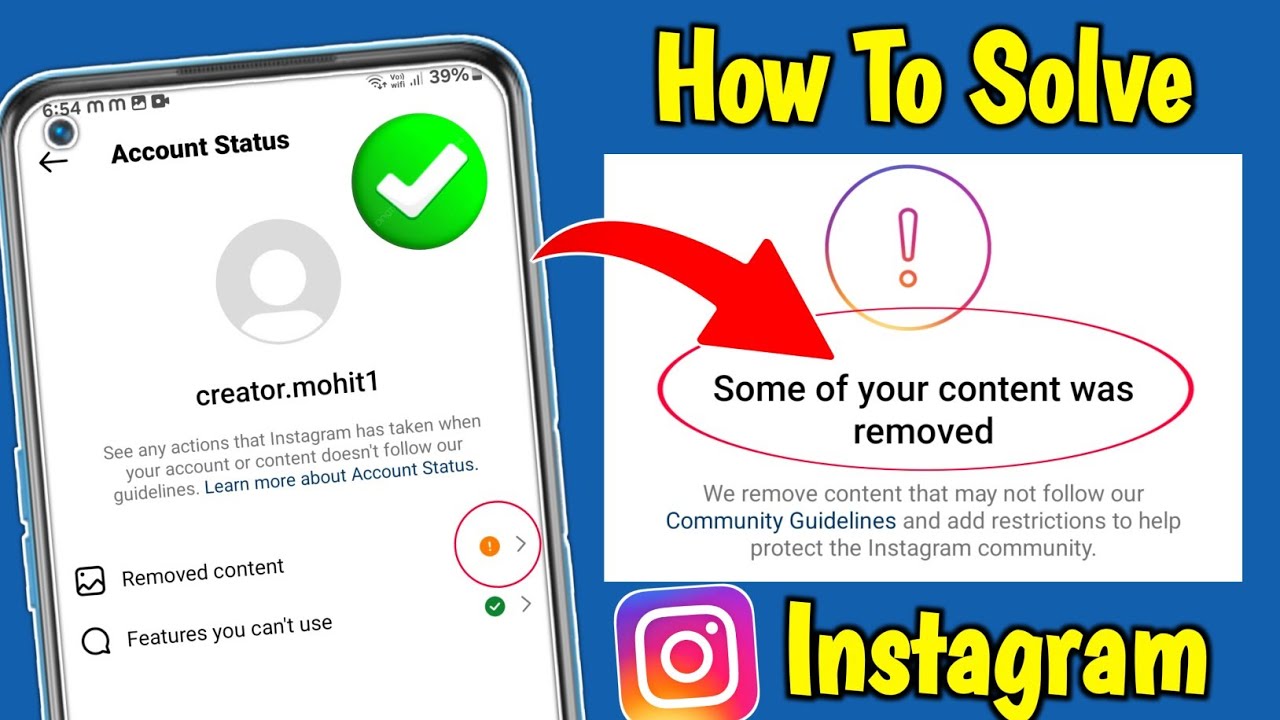 we removed some of your content instagram | some of your content was ...
