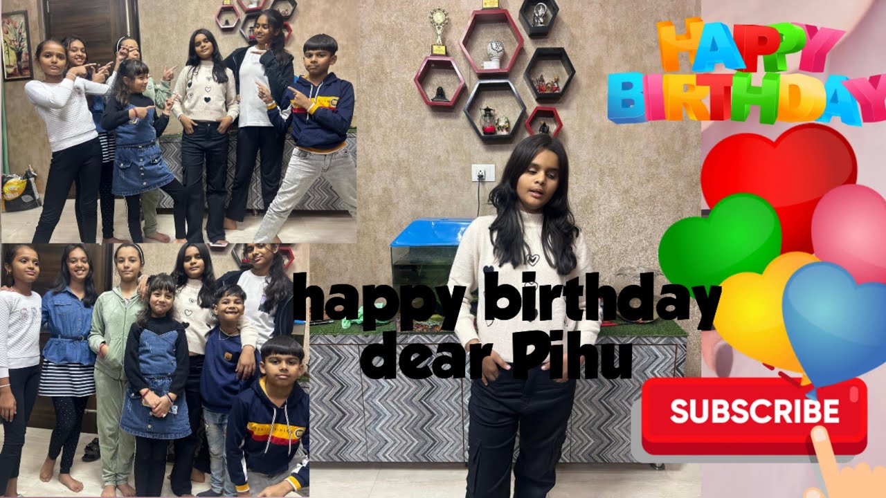 Happy birthday pihu #yt #familyvlog#birthdaycelebration#birthayparty # ...
