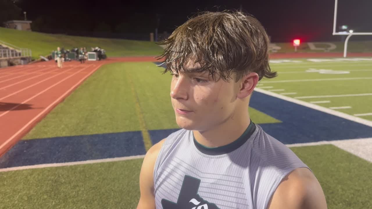 Rudder RB Bruce Hendrick talks after his 3-touchdown night against ...