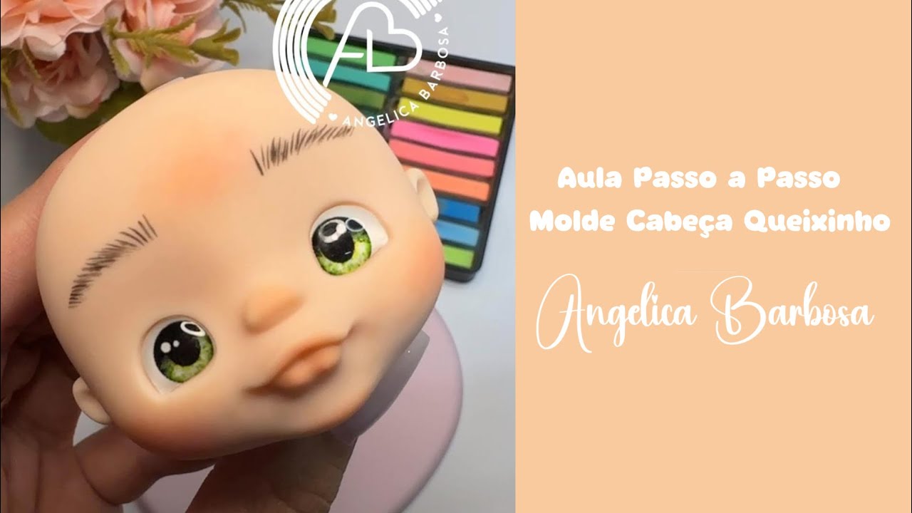 Aula passo a passo - Molde Cabeça Queixinho- Moldes Angélica Barbosa ...