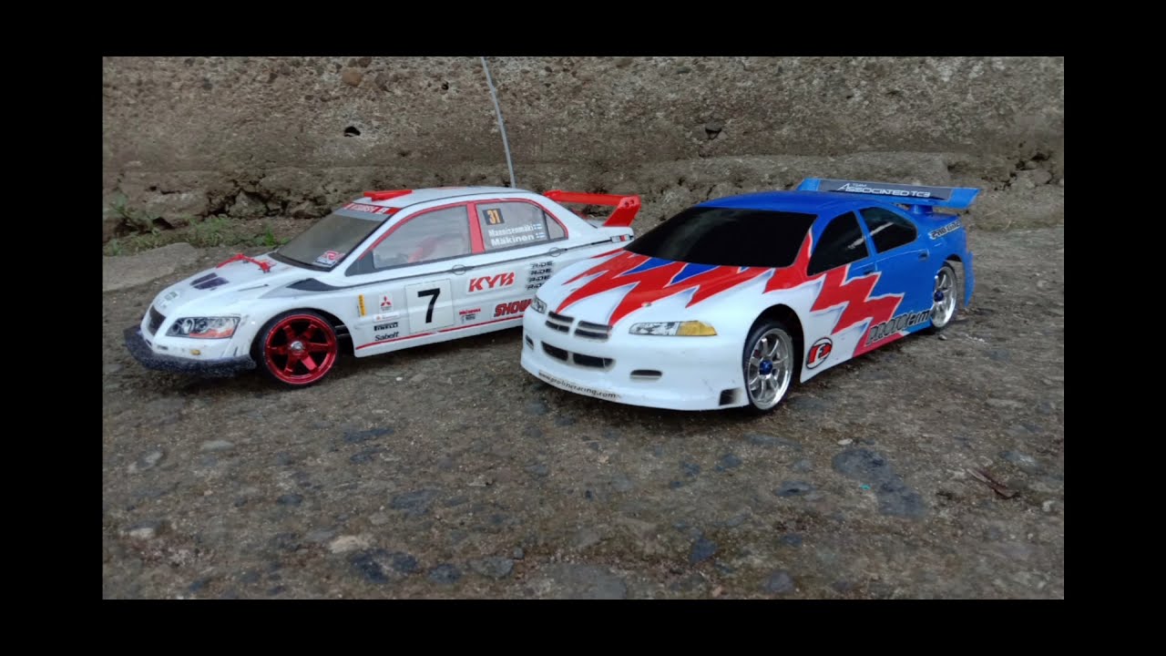 Tamiya TLO1 and Team Associated TC3 GPS speed test and drifting - YouTube