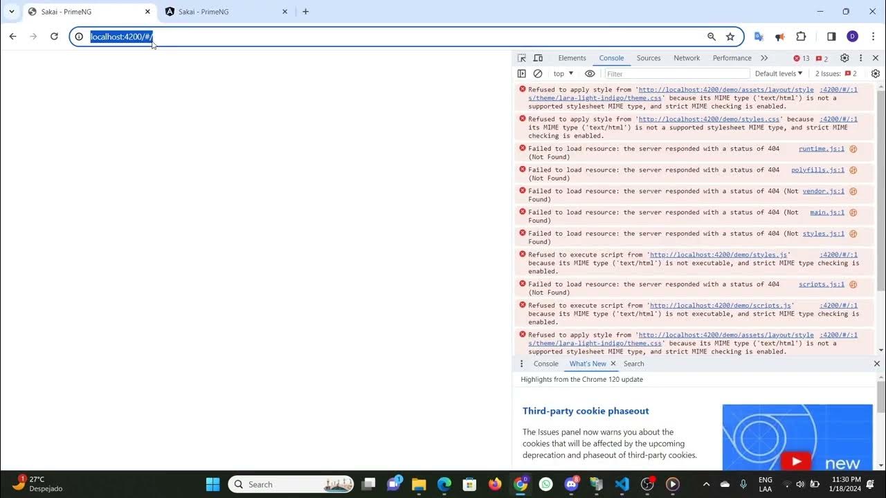 Angular | SOLVED | Refused to apply style from ... because its MIME type ('text/html ...