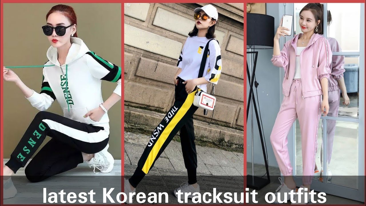 Latest Korean tracksuits winter outfits ideas||Korean winter outfits ...