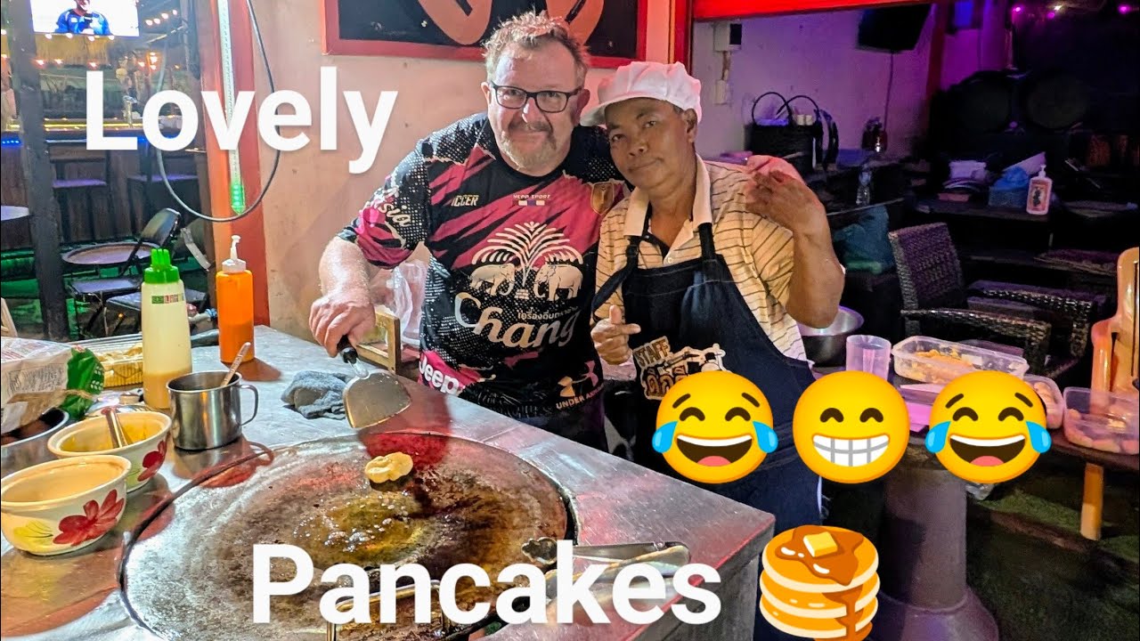 Fun Times At Night Market Khao Lak Thailand With The Pancake Lady - YouTube