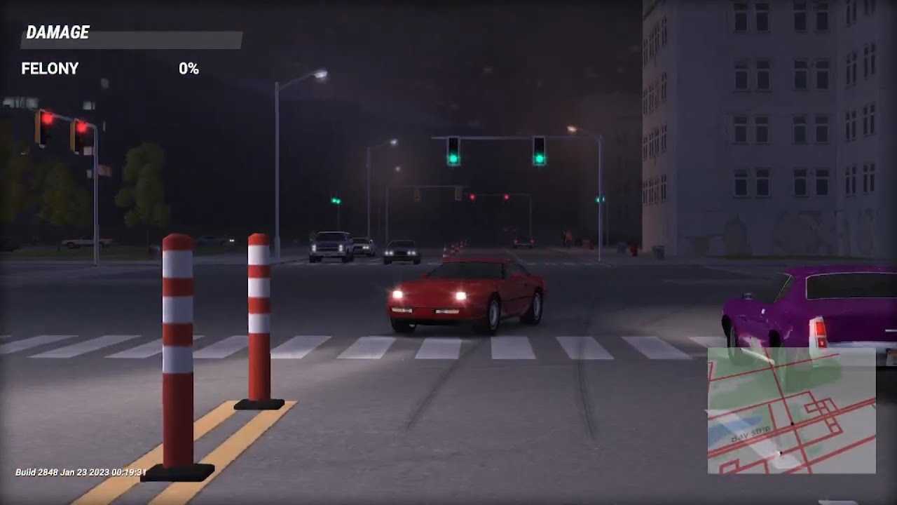 The Driver Syndicate [PC] Gameplay | Midnight Cruise | '84 Corvette ...