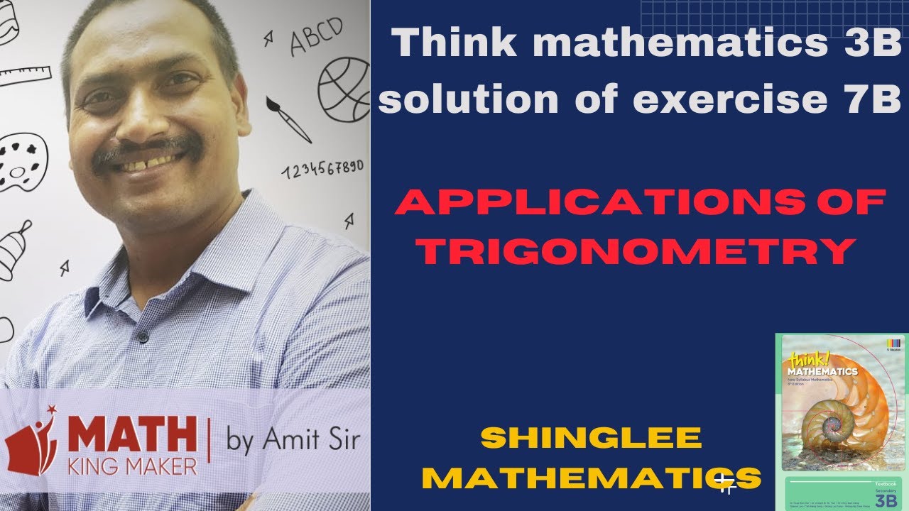 Think mathematics 3B solution of exercise 7B#Applications of ...