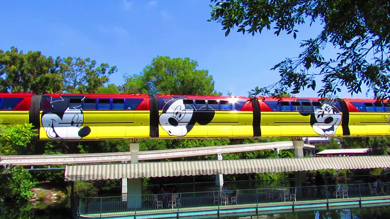 6/24/19 The Disneyland Mark VII Monorails Red and Orange - YouTube
