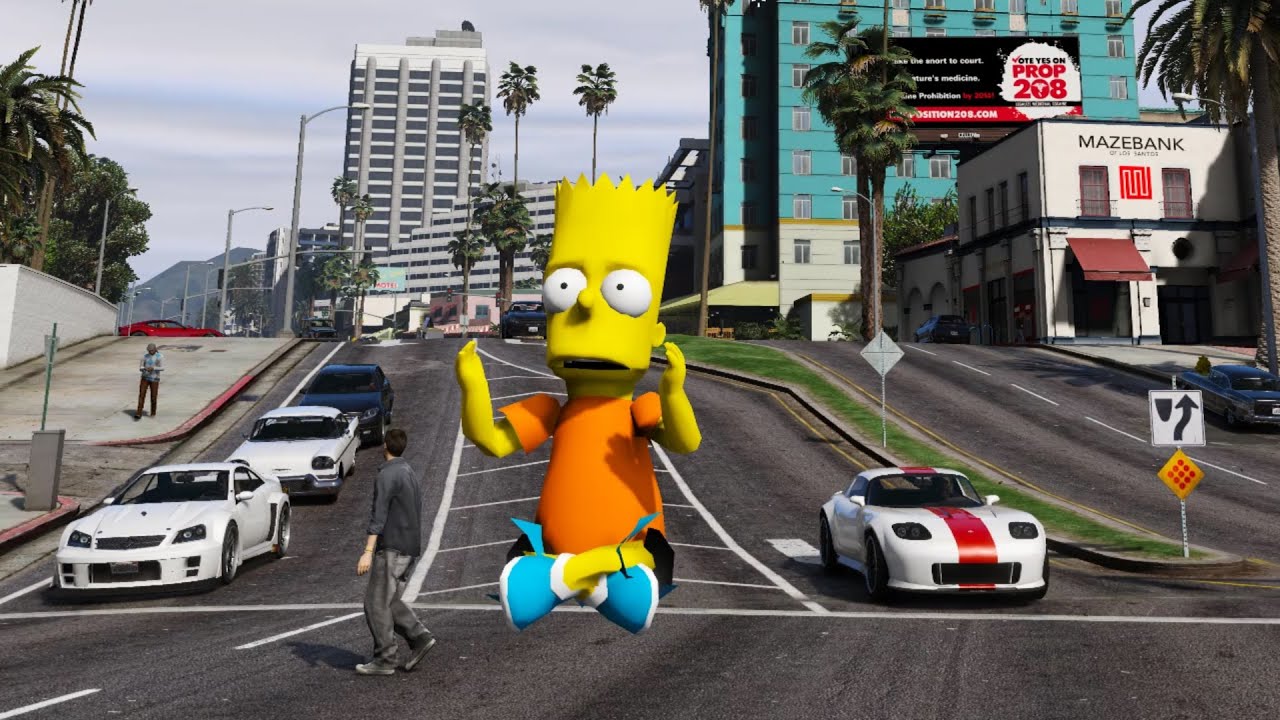 Bart Simpson with Doctor Strange powers (GTA 5) - YouTube
