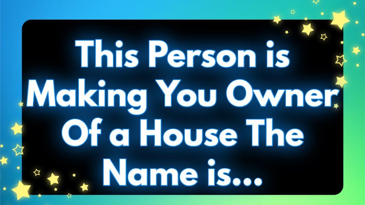 💌This Person is Making You Owner Of A House The Name is... || Soulful ...