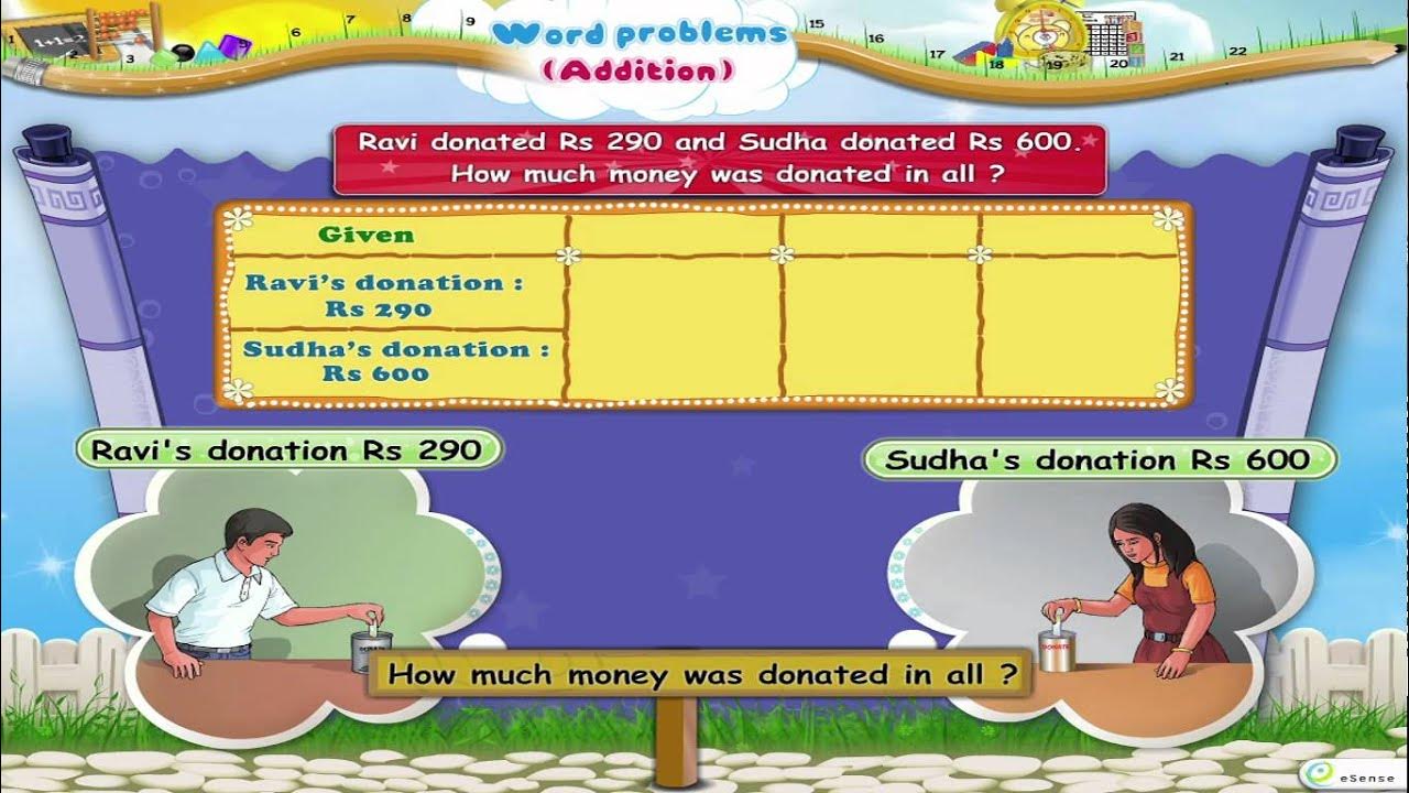 Learn Grade 3 - Maths - Addition Word Problems - YouTube