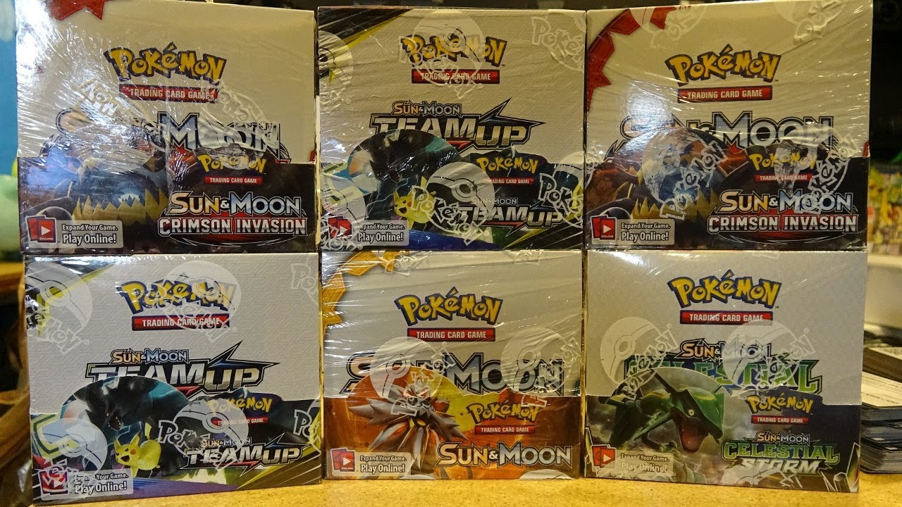Opening 6 Pokemon Booster Boxes - YouTube