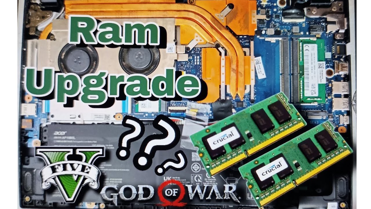 How To Ram Upgrade On Laptop Acer Aspire 7 i5 12th Gen GTX 1650 | M.2 ...