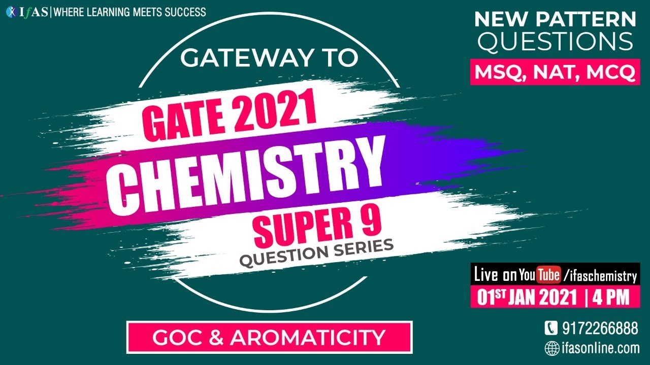 GATE 2021| GOC AND AROMATICITY SUPER 9 QUESTIONS DISSCUSION - YouTube