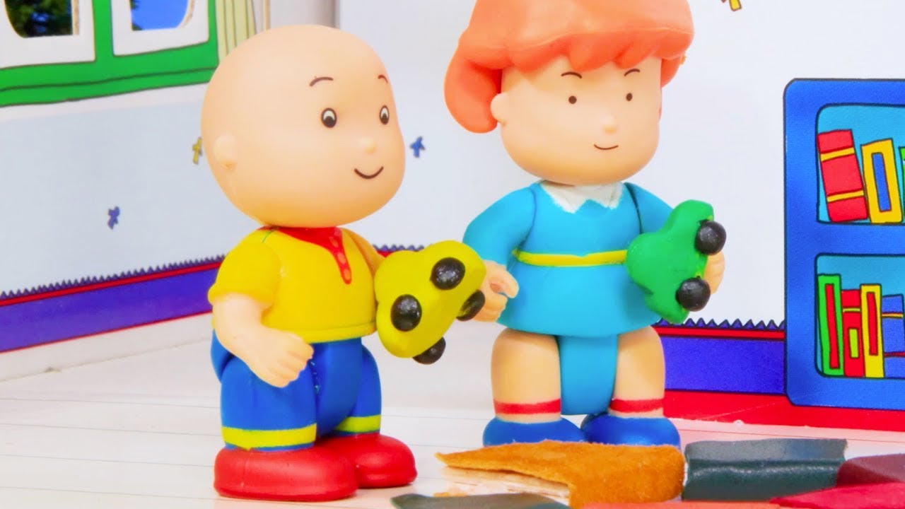 Caillou en Español Castellano | Caillou y la Carrera de Autos | Dibujos ...