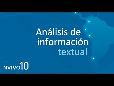 Análisis de información textual con NVivo 10 - YouTube