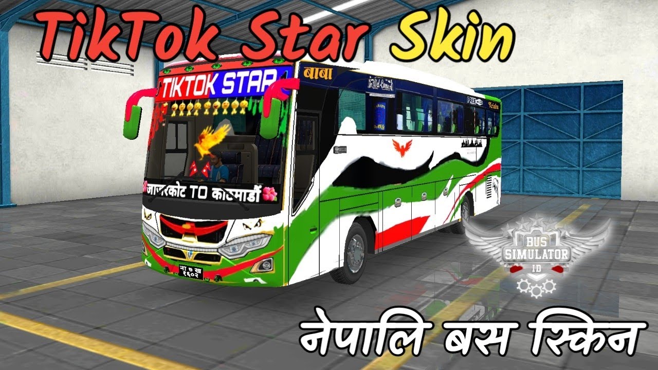 Tiktok star nepali bus skin| bus skin | nepali bus skin । jajarkot to ...
