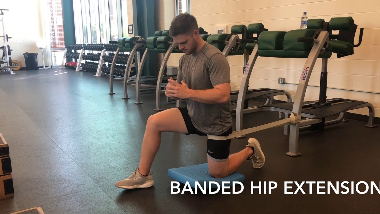 Banded Hip Extension - YouTube