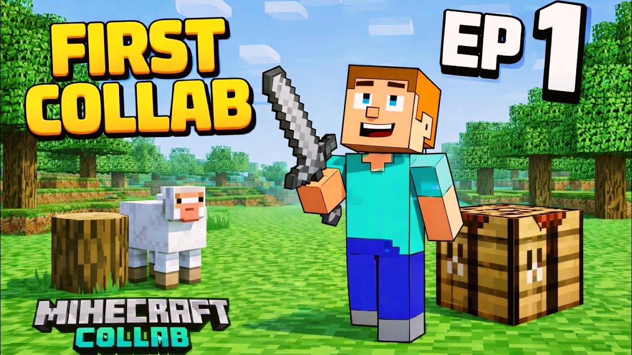 Starting My Collab Survival Journey Minecraft PE 1.21| Ep 1 - YouTube