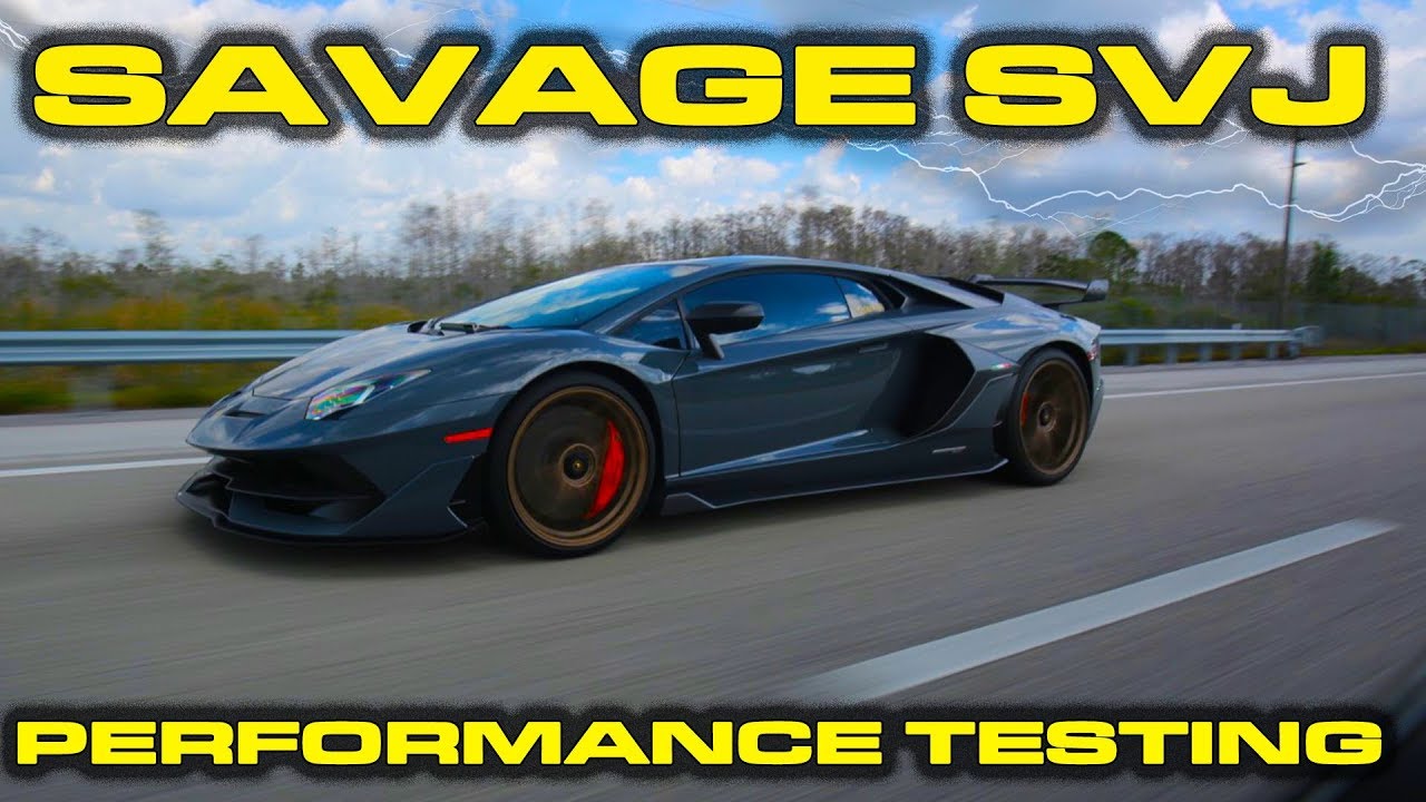 SAVAGE LAUNCHING SVJ * Lamborghini Aventador SVJ Performance Review ...