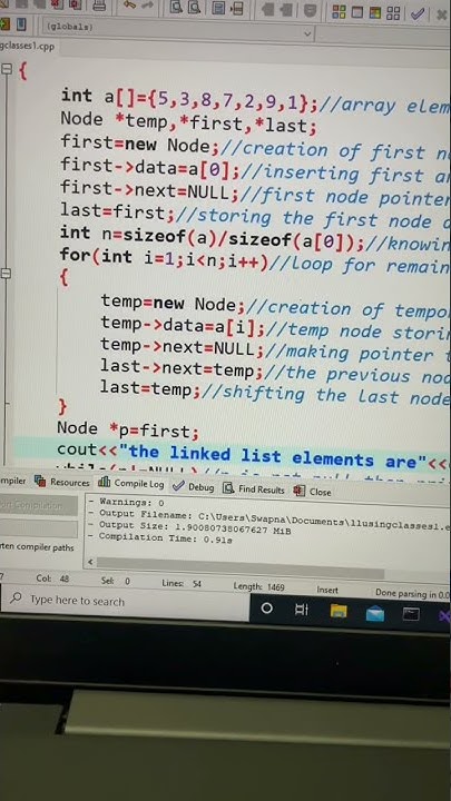 Counting the no of nodes in linked list - YouTube