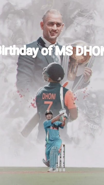 Birthday of MS DHONI Happy Birthday MS DHONI #cricket #cricketlover # ...