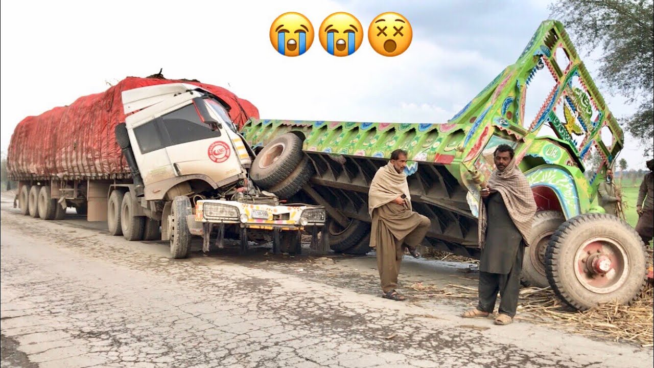 Trolley Accident | Trailer Hit the Trolley and Entered down | So Sad 😭 ...