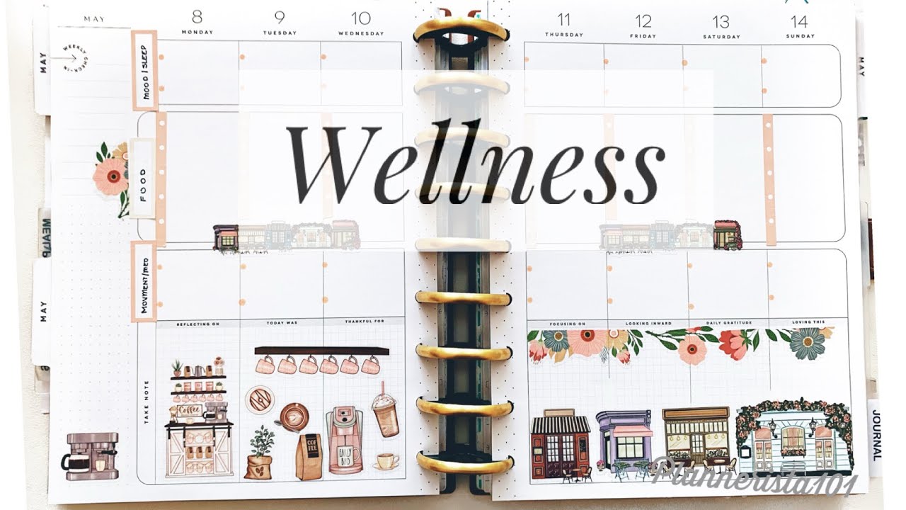 Plan With Me | May 8-14 | Happy Planner | Wellness Planner & Meal ...