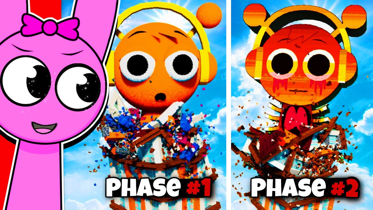Sprunki Phase 1 VS Phase 2 Building Destroy…🧨 - YouTube